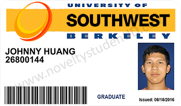 Novelty Student ID ǀ The home of Fake Student ID ǀ USA Student Cards